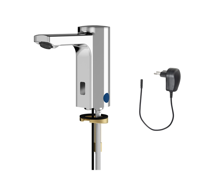 F5E ELECTRONIC PILLAR TAP WITH PLUG-IN POWER SUPPLY UNIT - Wash basin taps from KWC Professional ...