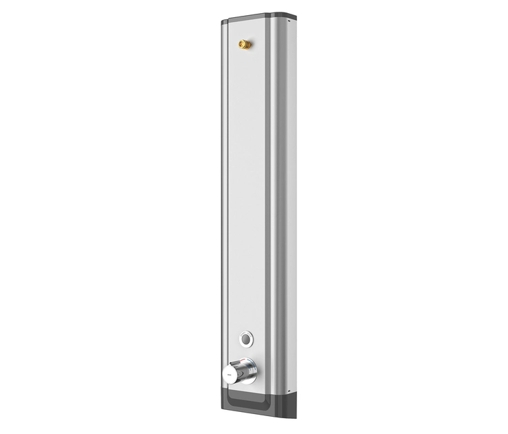 F5E-THERM STAINLESS STEEL SHOWER PANEL - Shower controls from KWC ...