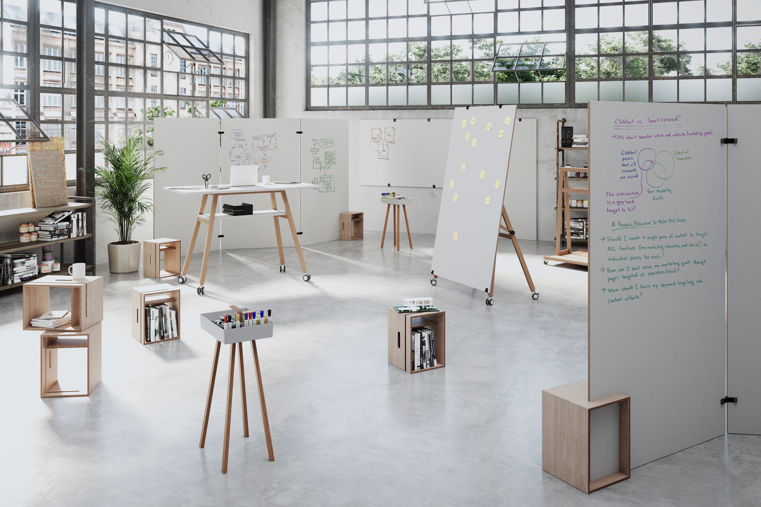DESIGN THINKING WHITEBOARD SET FLEX - Storage boxes from Studiotools ...