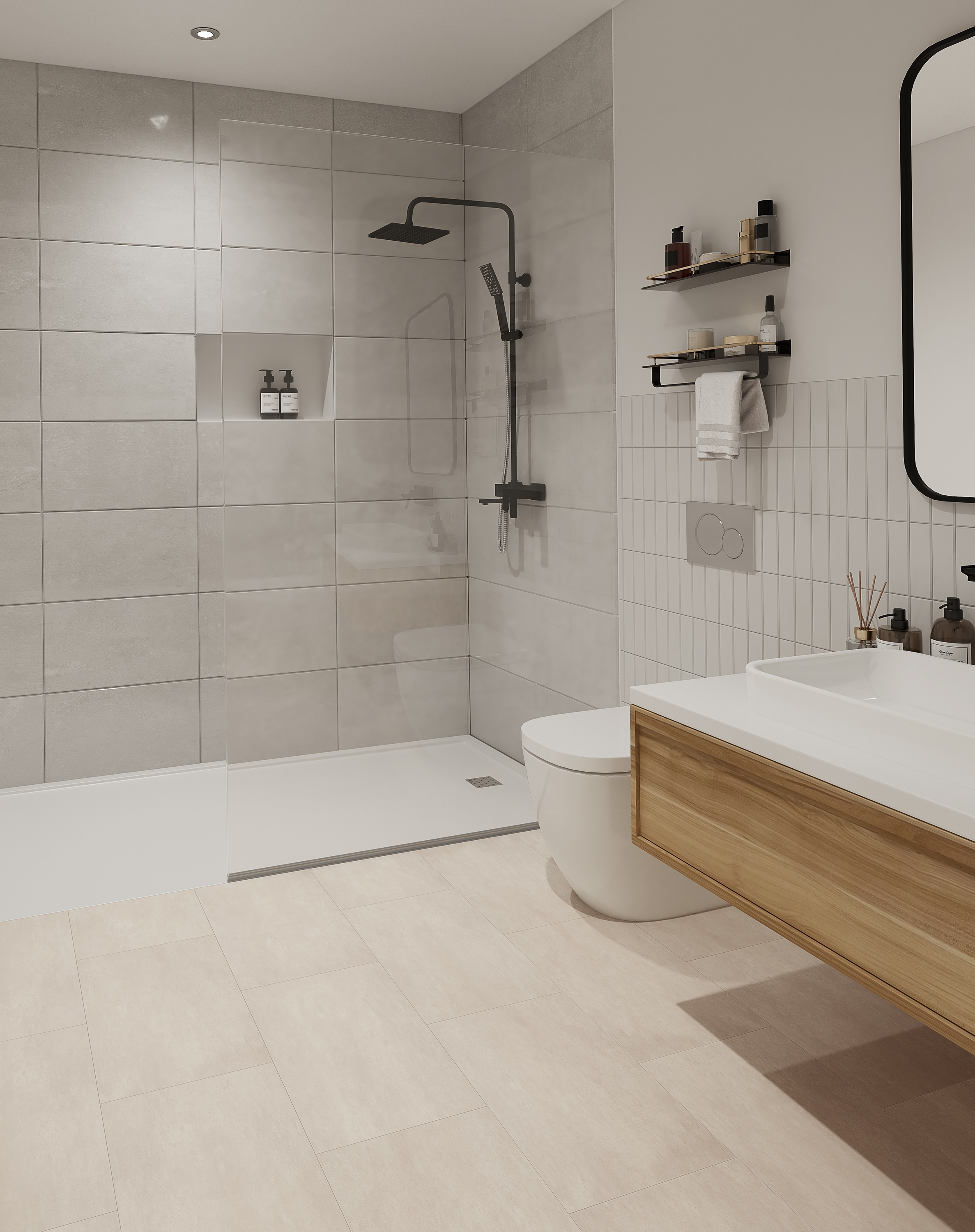 CLICK SMART STONES - 0,55 MM I DAPPLED CONCRETE - Vinyl flooring from ...
