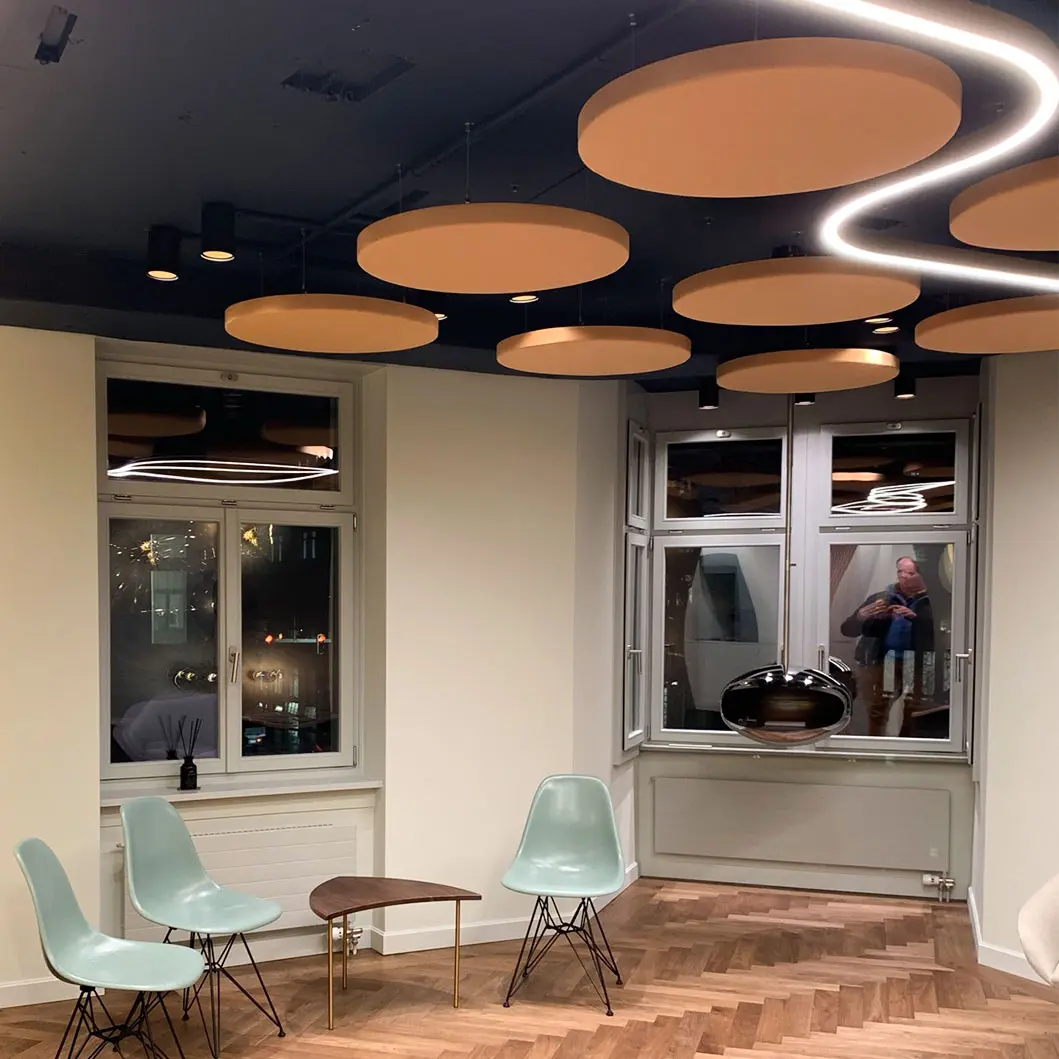 OLC ŪNUS CEILING – ROUND ABSORBERS FOR CEILINGS - Ceiling panels from ...
