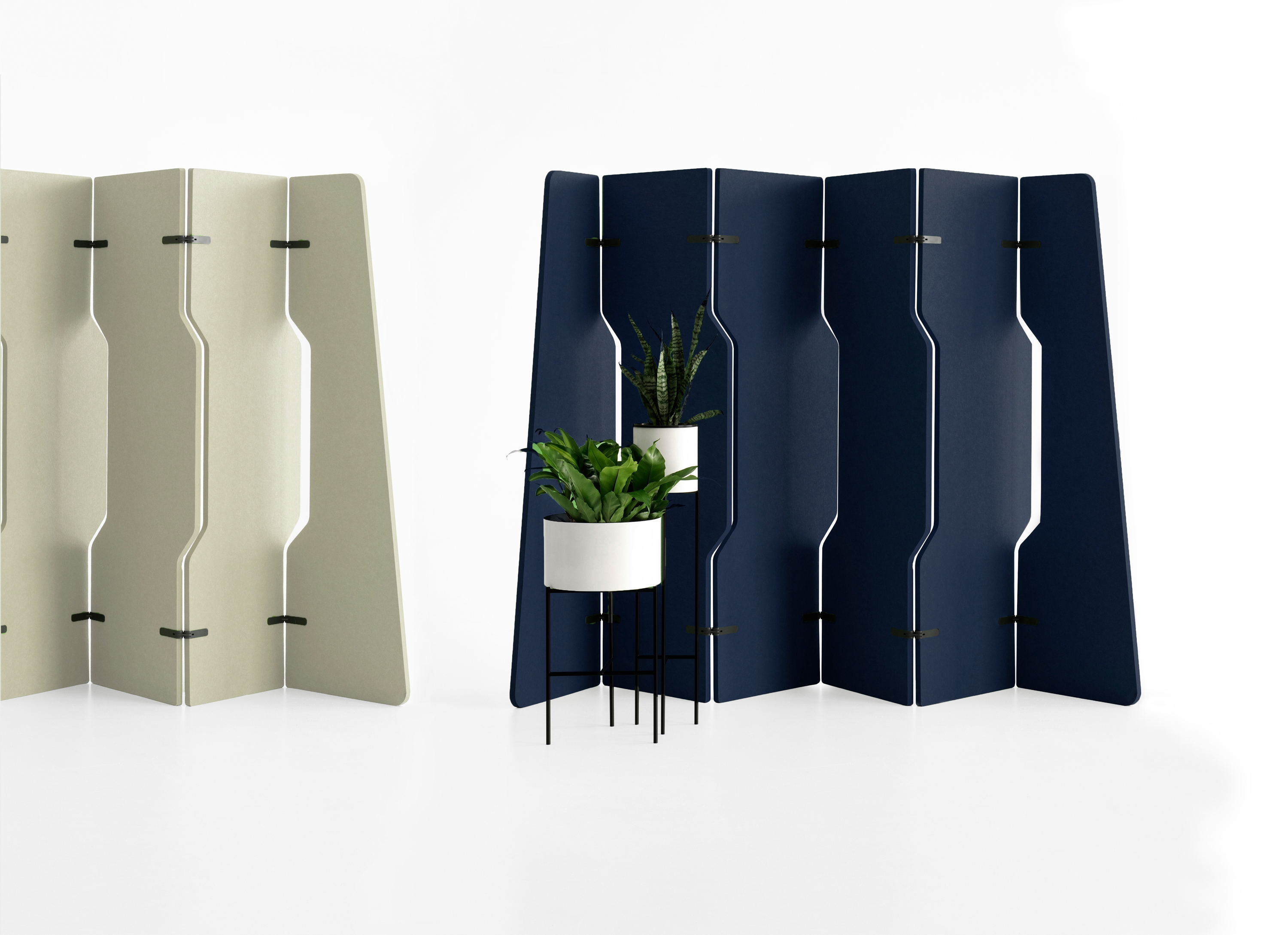FREE- STANDING SPACE DIVIDER | ECHOPANEL® PALING - Stellwände von Woven ...