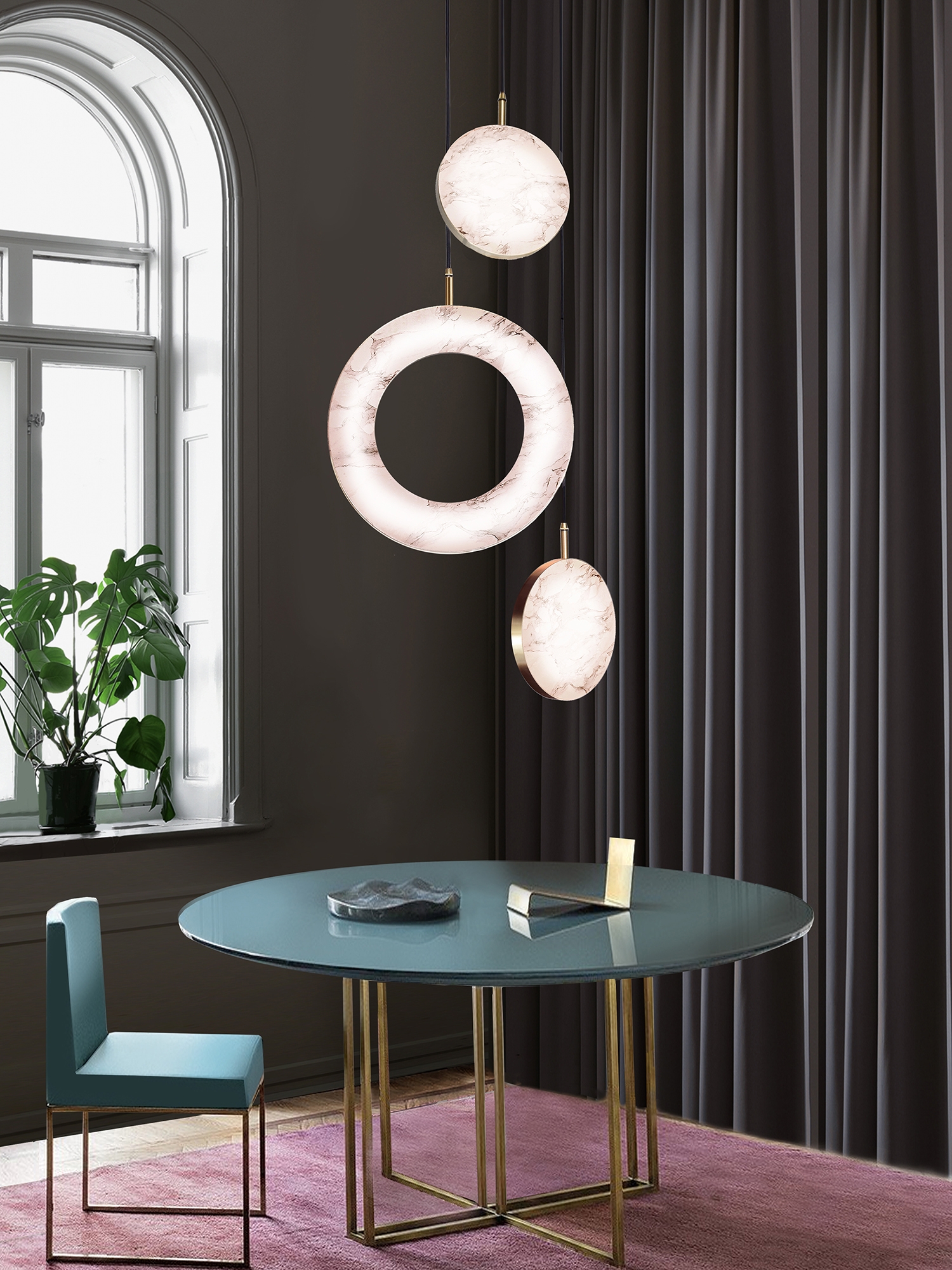 ROSA RING - 4 PIECE - Suspended lights from Marc Wood Studio | Architonic