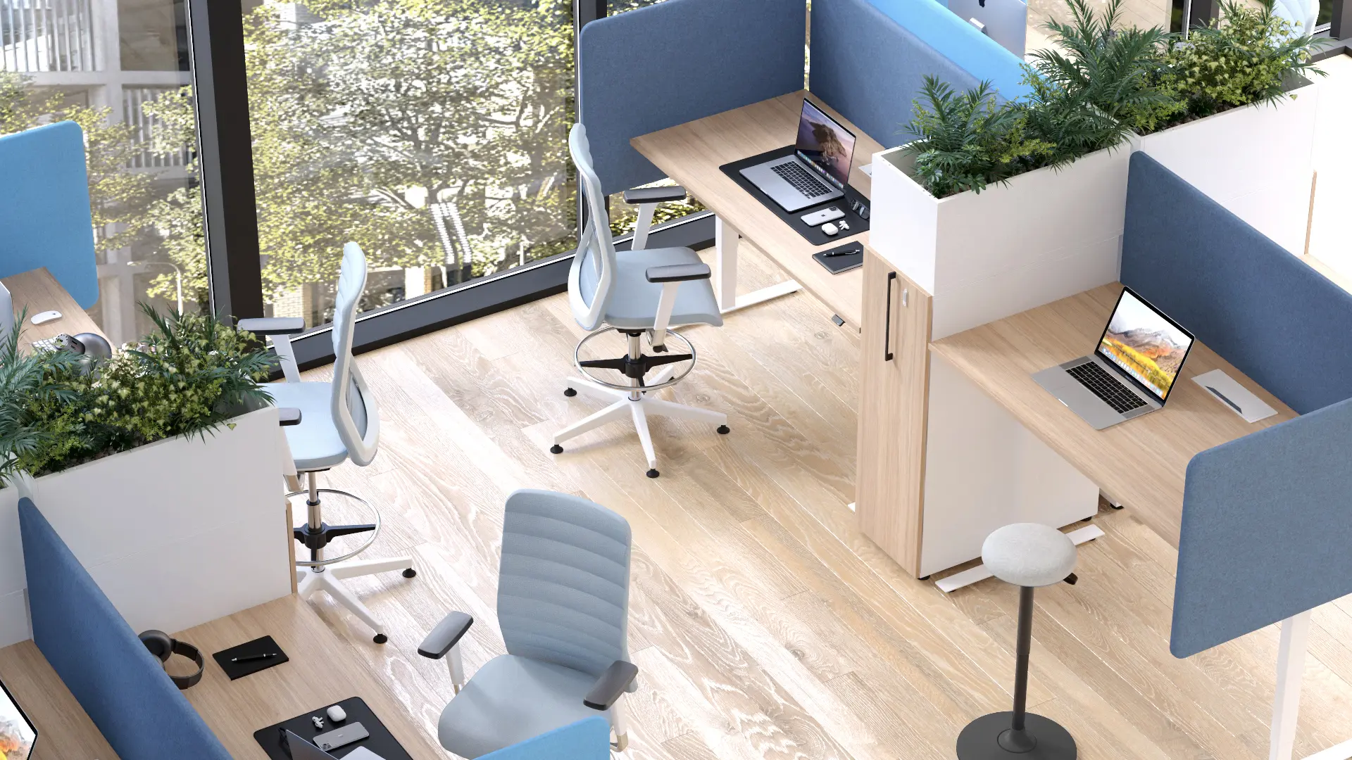 DESK 760 ACOUSTIC SCREENS - Sound absorbing table systems from Narbutas ...
