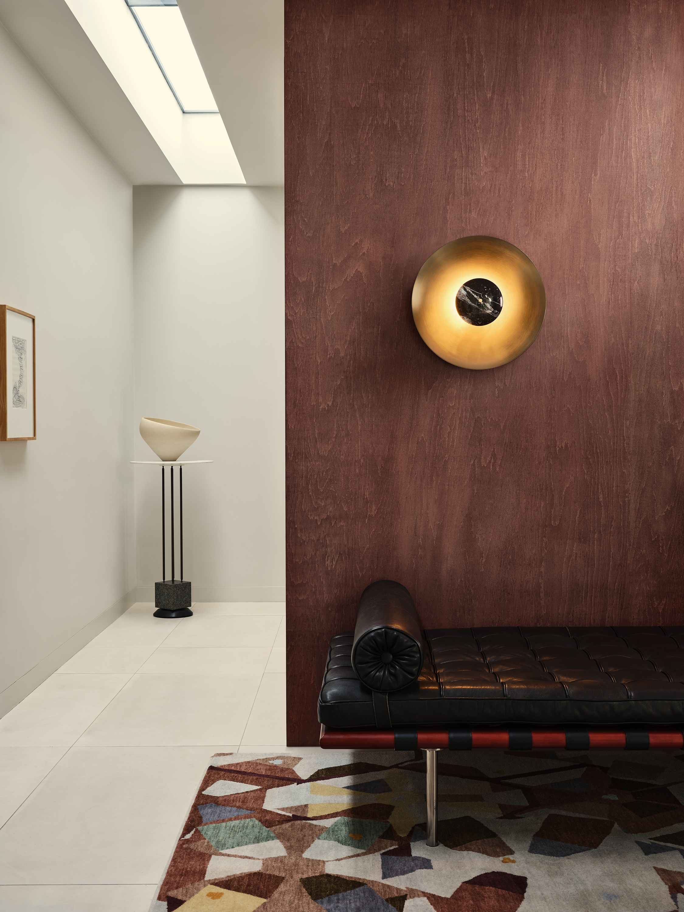 LUNA | 450 PENDANT - TRAVERTINE - Suspended lights from J. Adams & Co ...