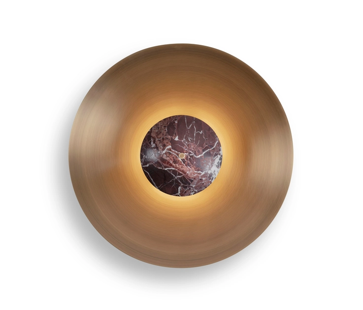 LUNA | 450 WALL LIGHT - RED MARBLE - Wall lights from J. Adams & Co ...