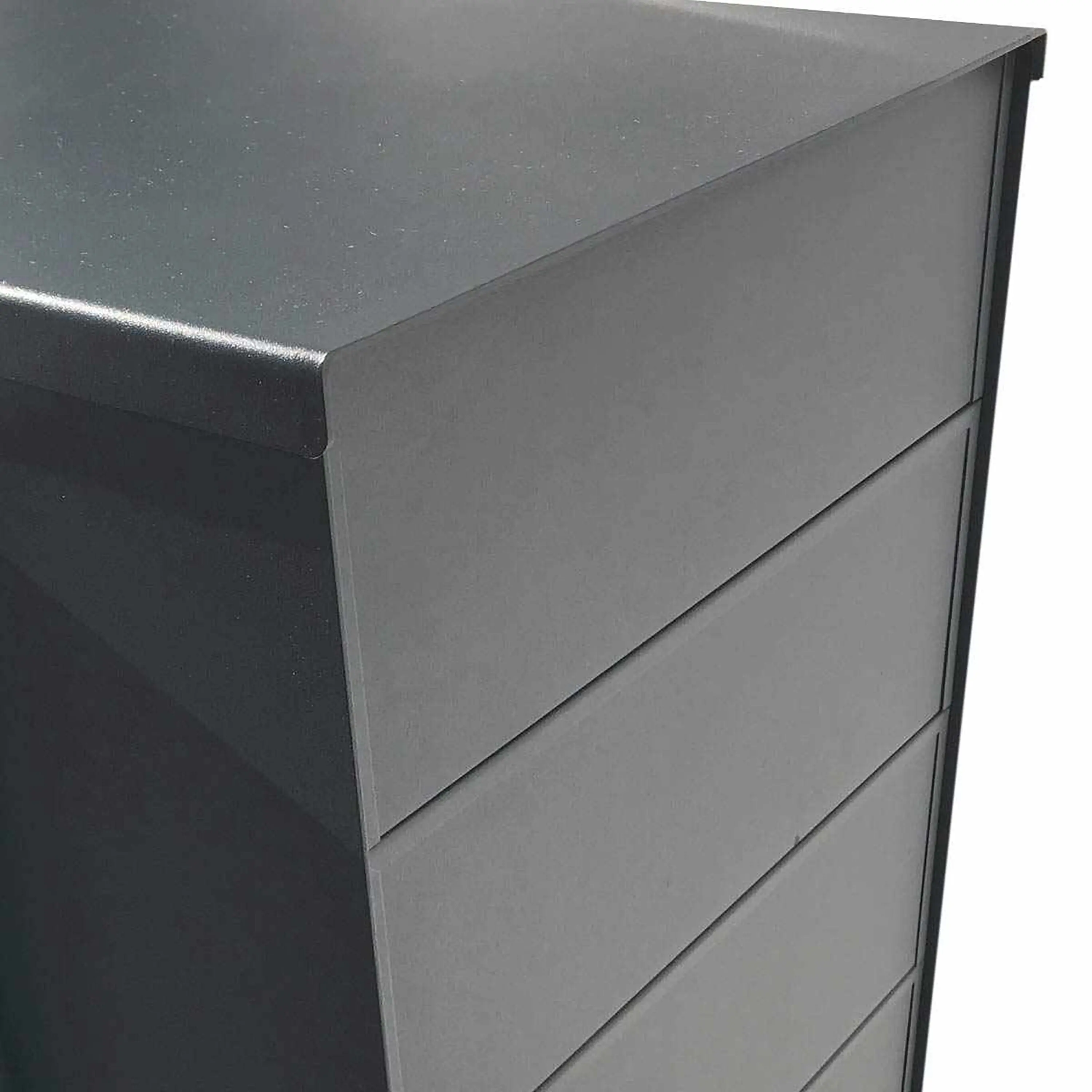 7-PANEL STAINLESS STEEL LETTERBOX SYSTEM DESIGN BASIC PLUS 385XW FOR ...