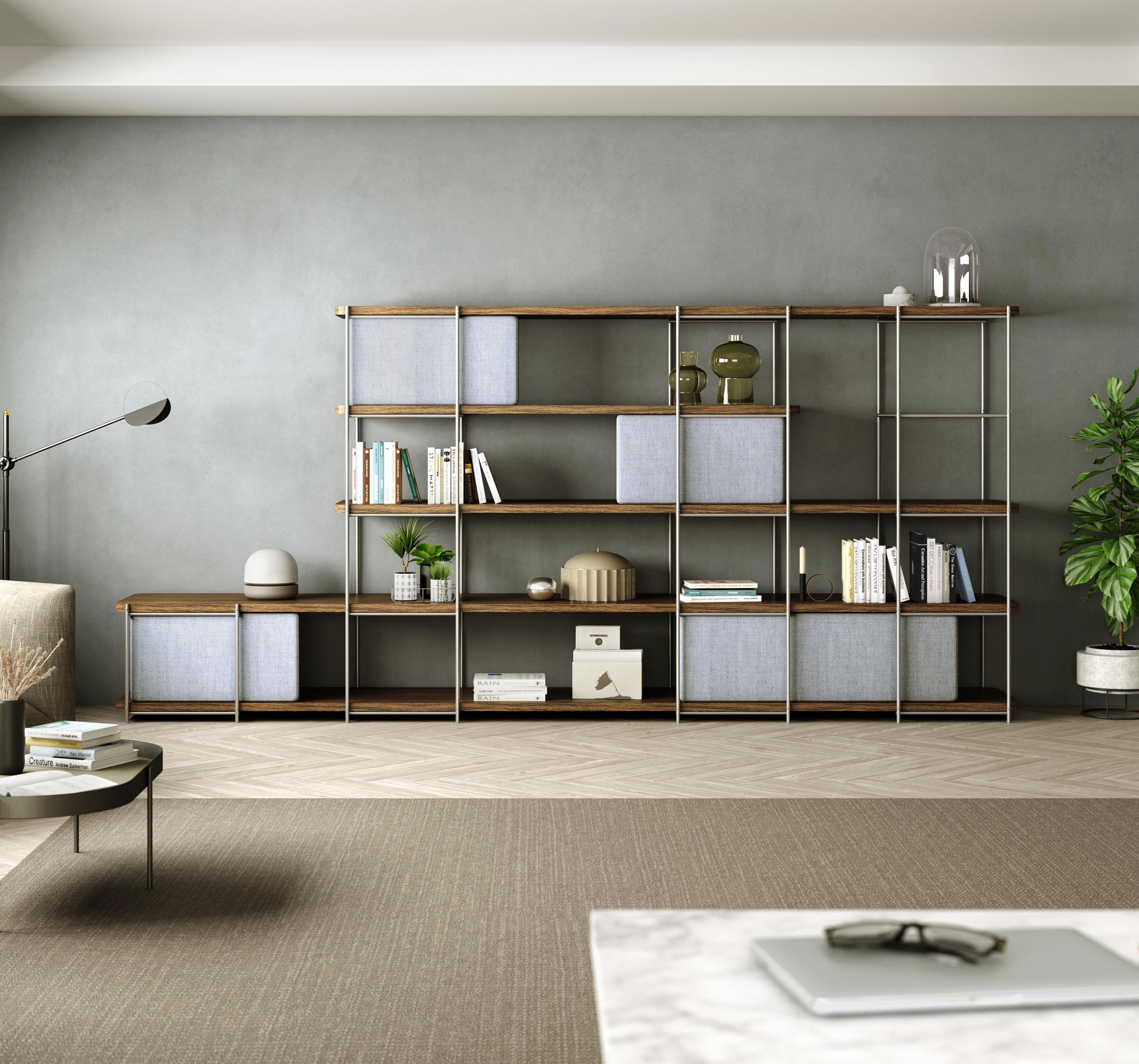 JULIA CONTEMPORARY SHELF WITH SLIDING PANELS - Shelving from Momocca ...