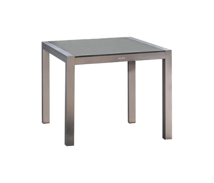 KENNEDY | TABLE KENNEDY EDELSTAHL STONE GREY 90X90 - Dining tables from ...