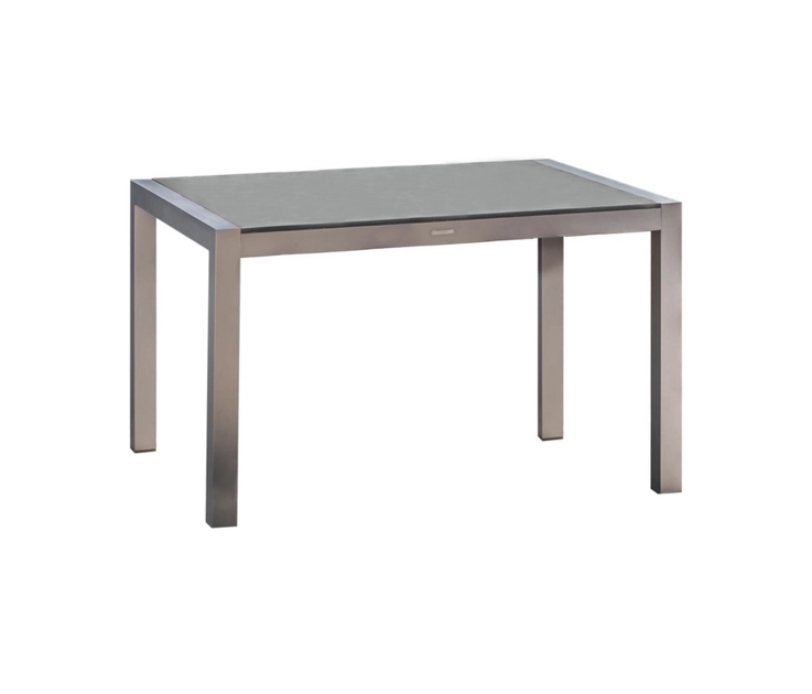 KENNEDY | TABLE KENNEDY SILVER ALU STONE GREY 160X90 - Dining tables ...