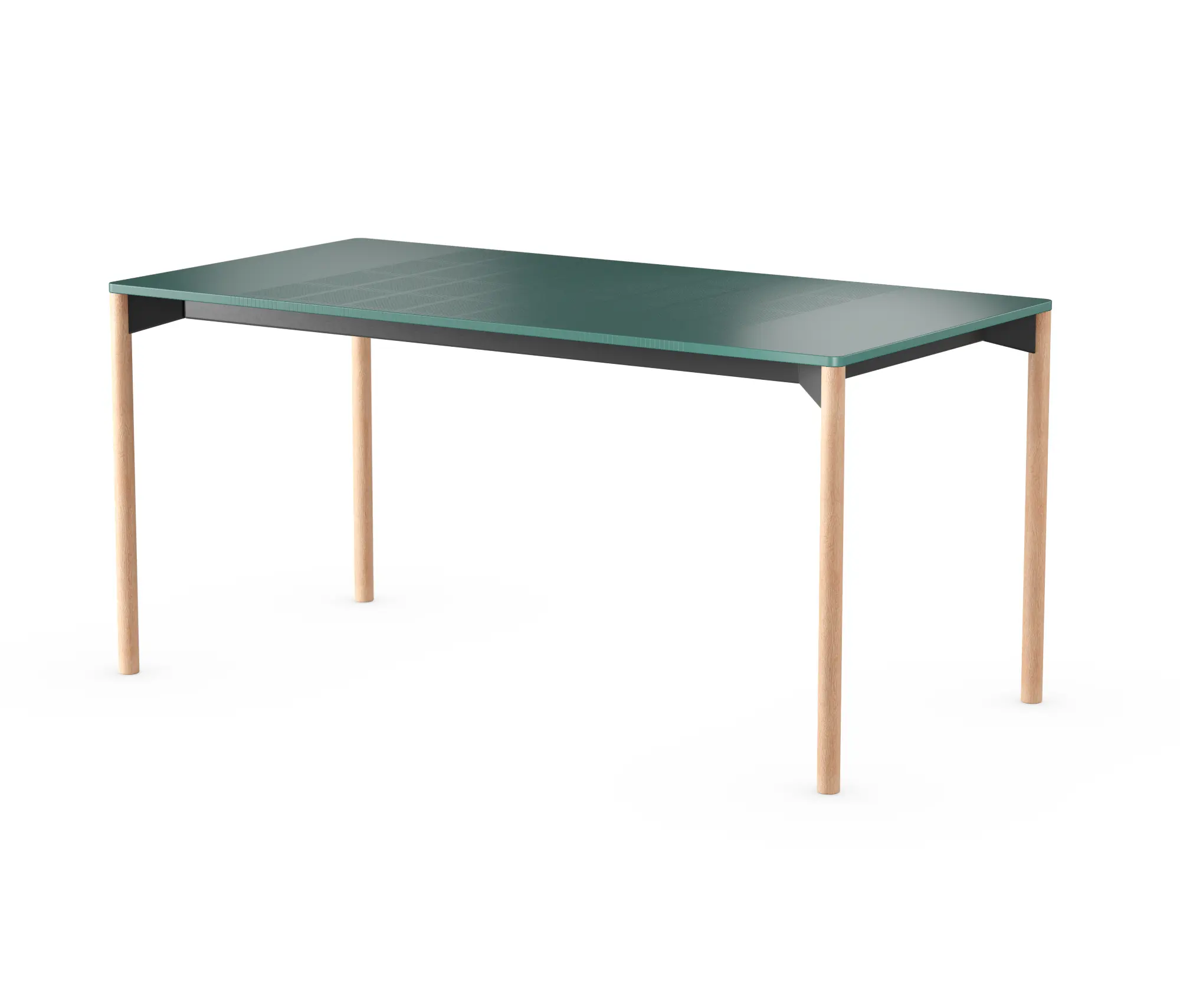 ILAIK EXTENDABLE TABLE 160 - OAK/ROUNDED/ EMERALD GREEN - Dining tables ...