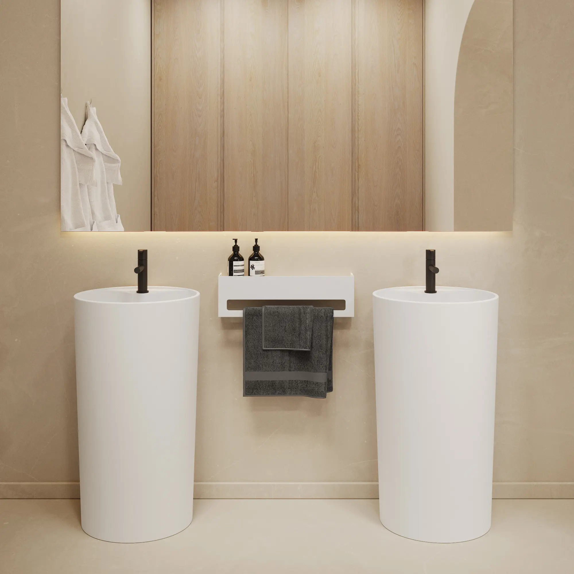 SOLID SURFACE | SPARK SOLID SURFACE FREESTANDING WASHBASIN - Wash ...