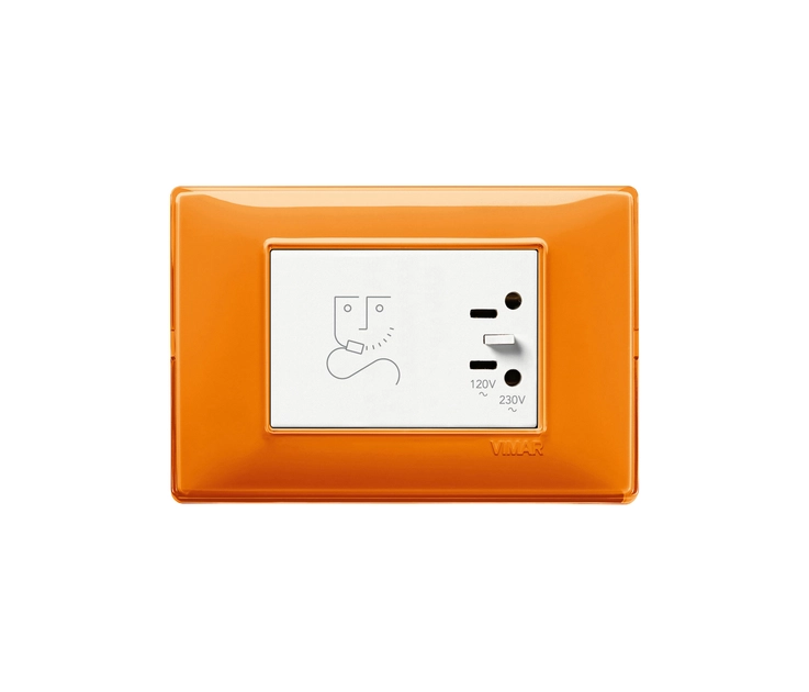 PLANA REFLEX ORANGE SHAVER SUPPLY UNIT - from VIMAR | Architonic