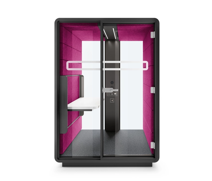 HUSHWORK | SIT&STAND WORKPOD | FUCHSIA - Office Pods from Hushoffice ...
