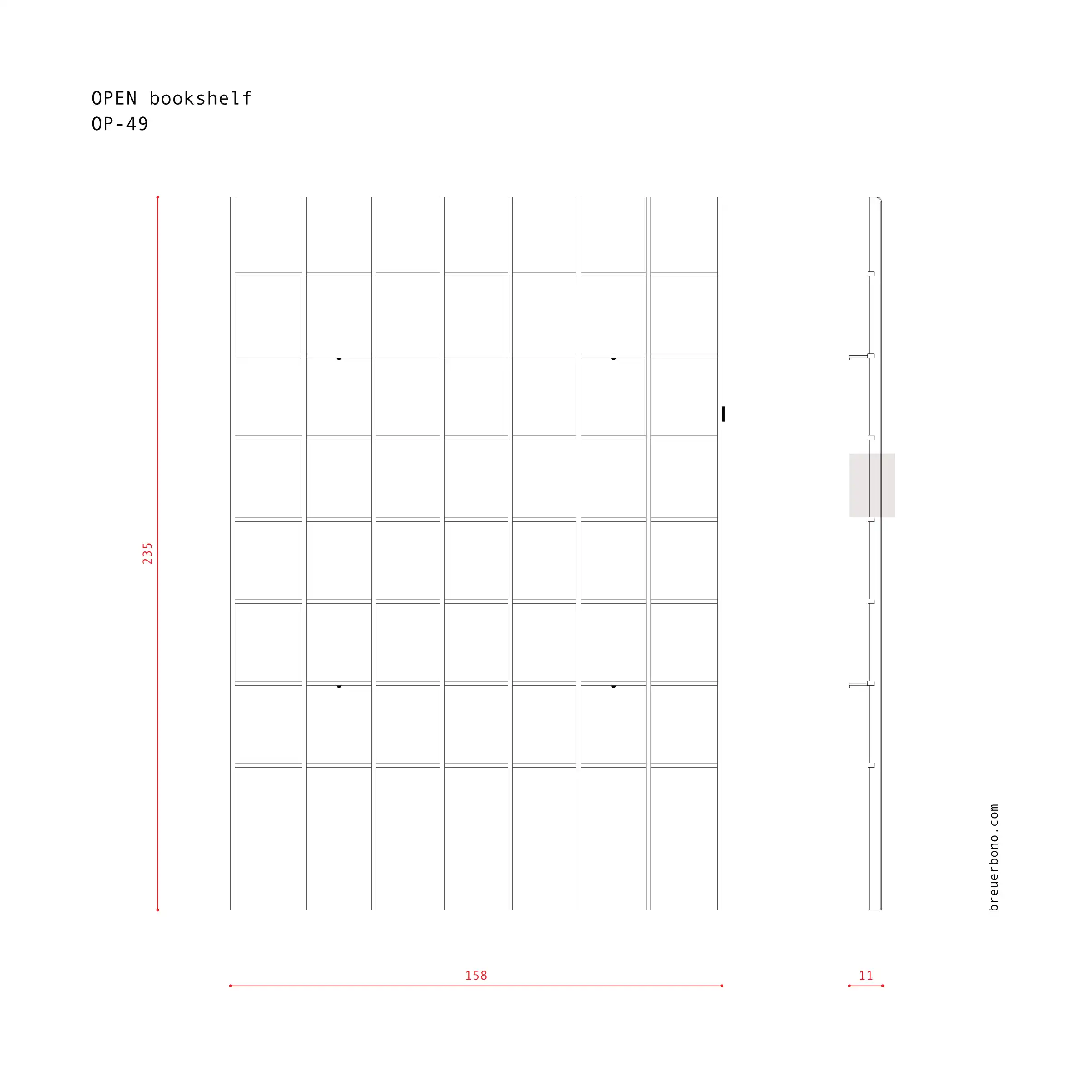 OPEN 49 WHITE – Estantería de Breuer & Bono | Architonic