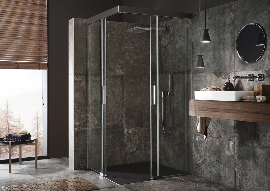S606 PEDS2 CORNER SHOWER WITH SLIDING DOORS - Shower screens from ...
