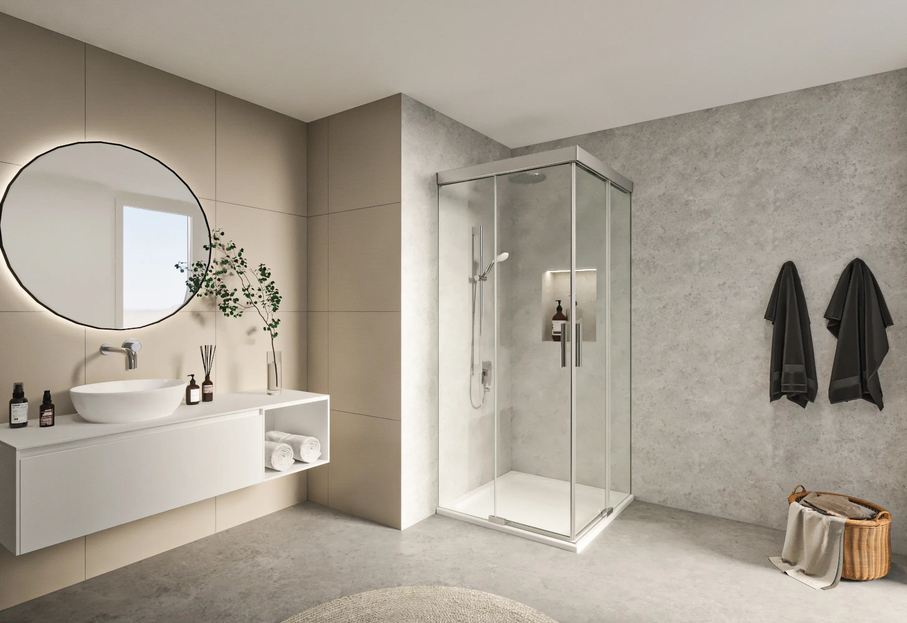 S606 PEDS2 CORNER SHOWER WITH SLIDING DOORS - Shower screens from ...