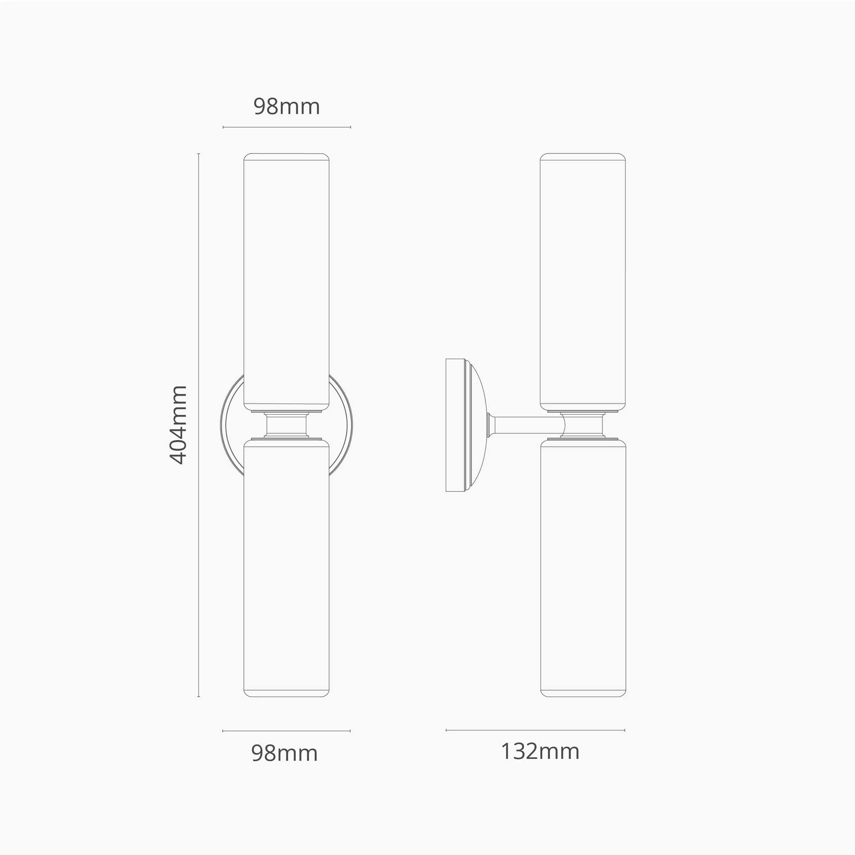 CLAREMONT MEDIUM WALL LIGHT FINE PORCELAIN - Wall lights from Corston ...