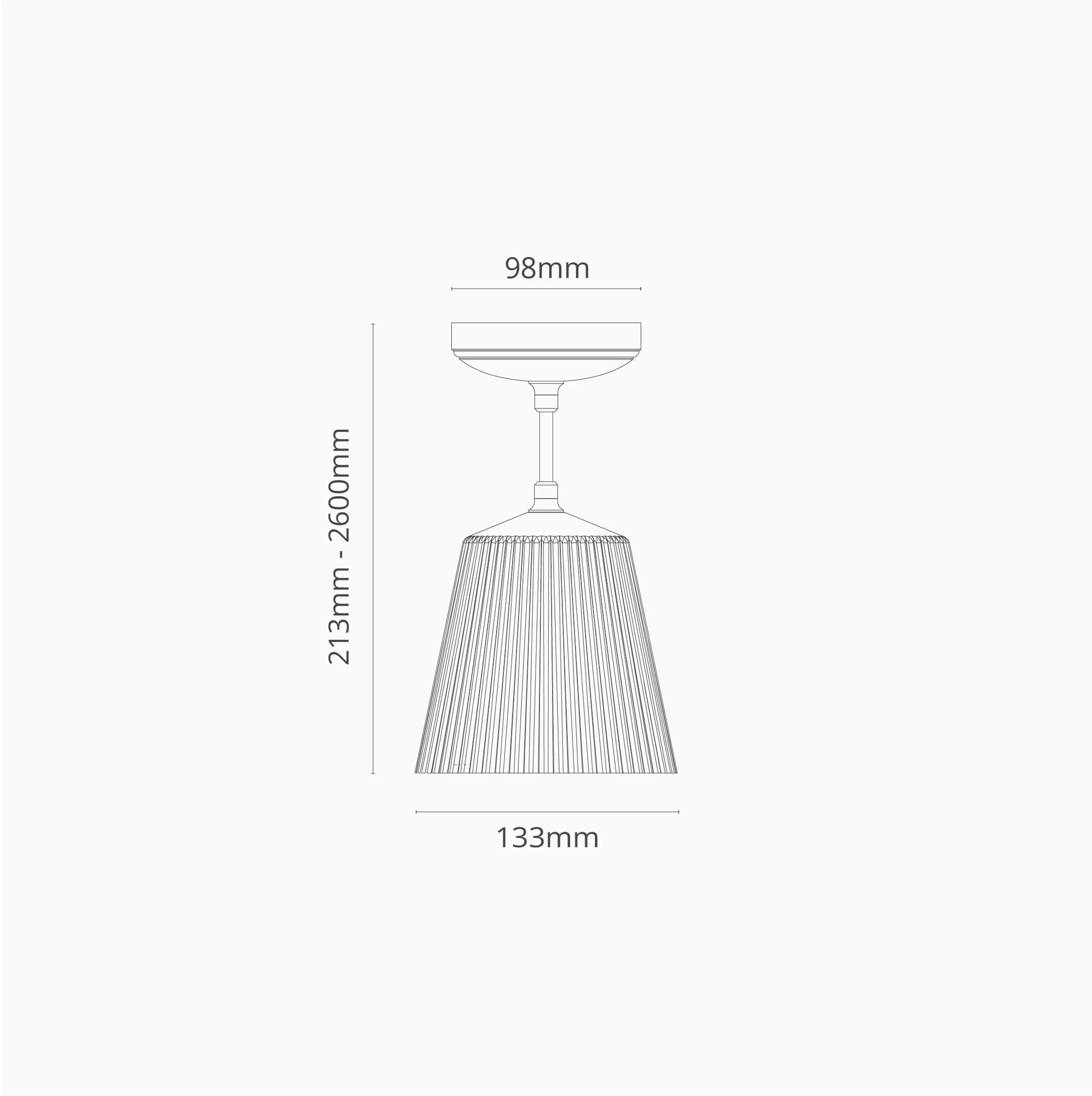 RICHMOND MEDIUM PENDANT LIGHT FLUTED GLASS – a fine Suspended lights by ...