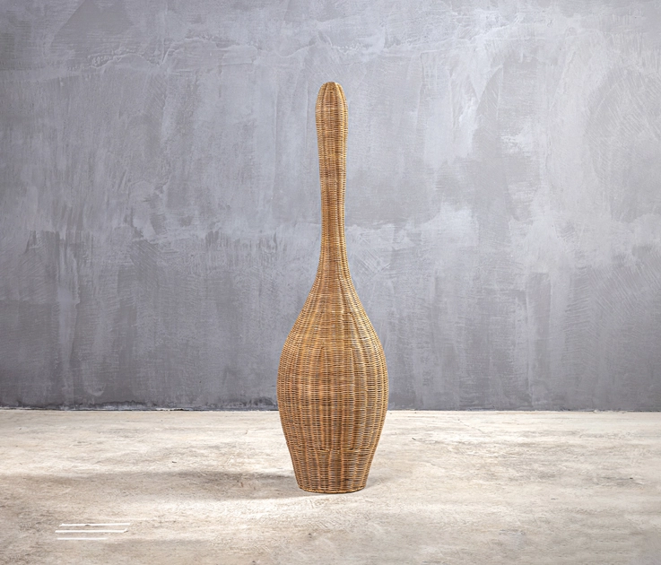 SLOW | FLAMES FLOOR LAMP RATTAN SMALL 120 - Bodenleuchten von Set ...