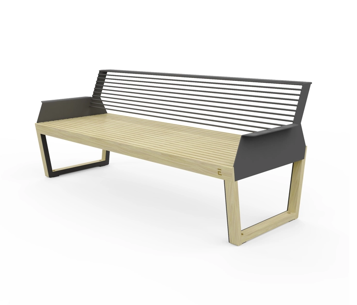 BARKA THREE-SEAT BENCH WITH ARMREST - Benches from Egoé | Architonic