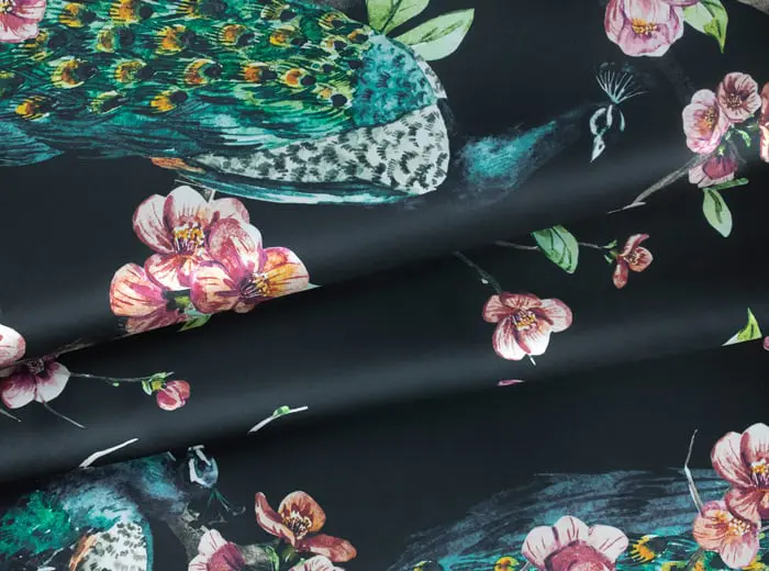 ENCHANTED GARDEN FABRIC - EMERALD GREEN - Dekorstoffe von Feathr ...