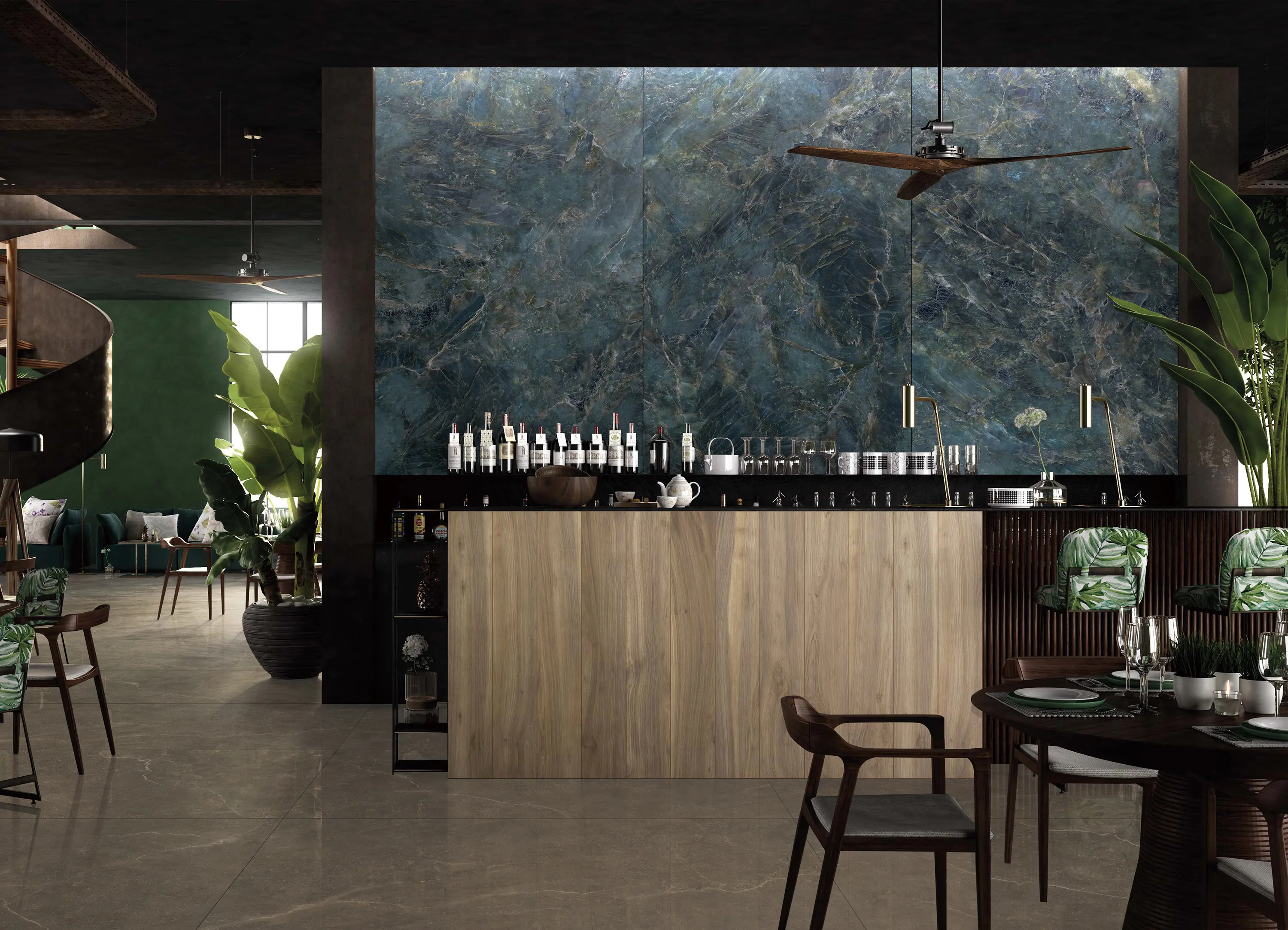 SODALITE BLUE – Dalles matières minérales de Kaolin Surfaces | Architonic