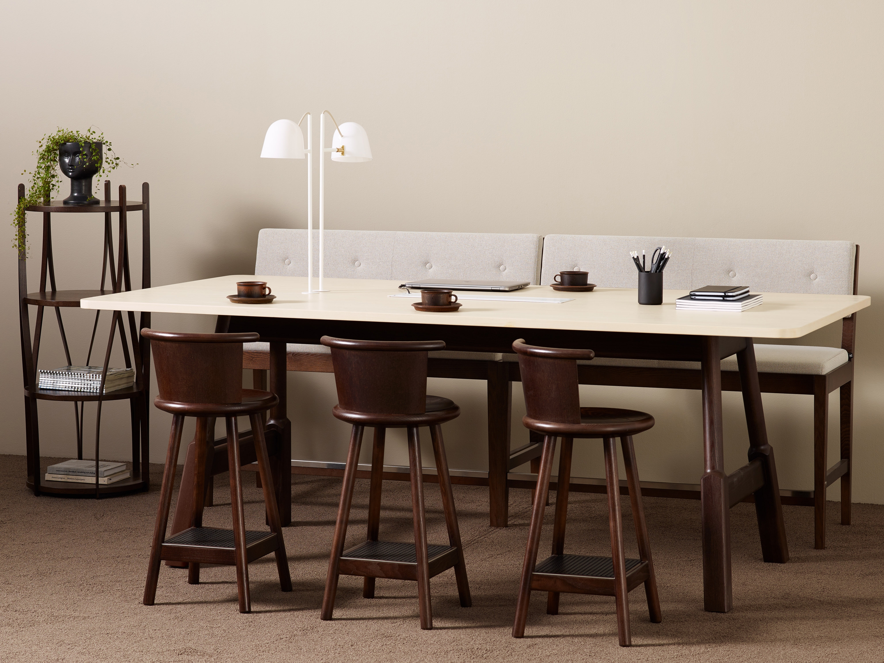 MILO MLP65TKF-H65-OAK-FOOTREST - Bar stools from Karl Andersson & Söner | Architonic