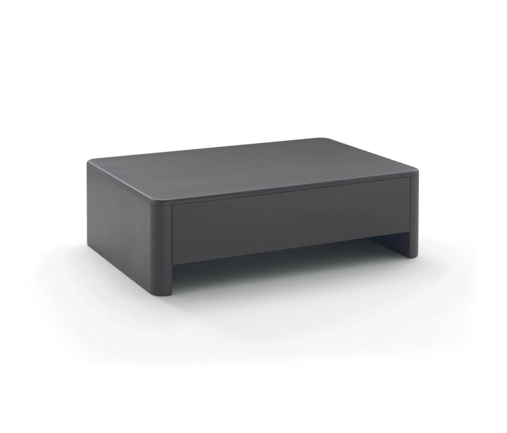 TOKIO SMALL TABLE WITH DRAWER 106X74 - VERSION WITH CHOCOLATE STAINED ...