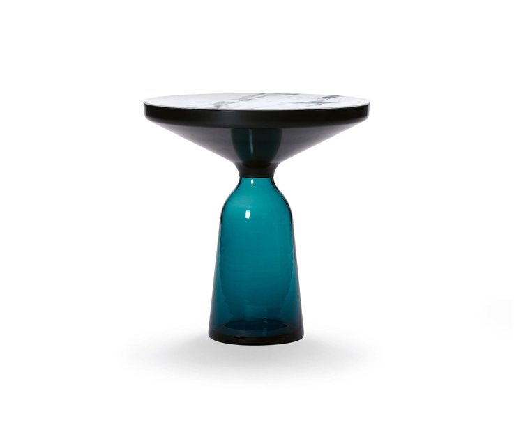 BELL SIDE TABLE STEEL-MARBLE-BLUE - Side tables from ClassiCon | Architonic