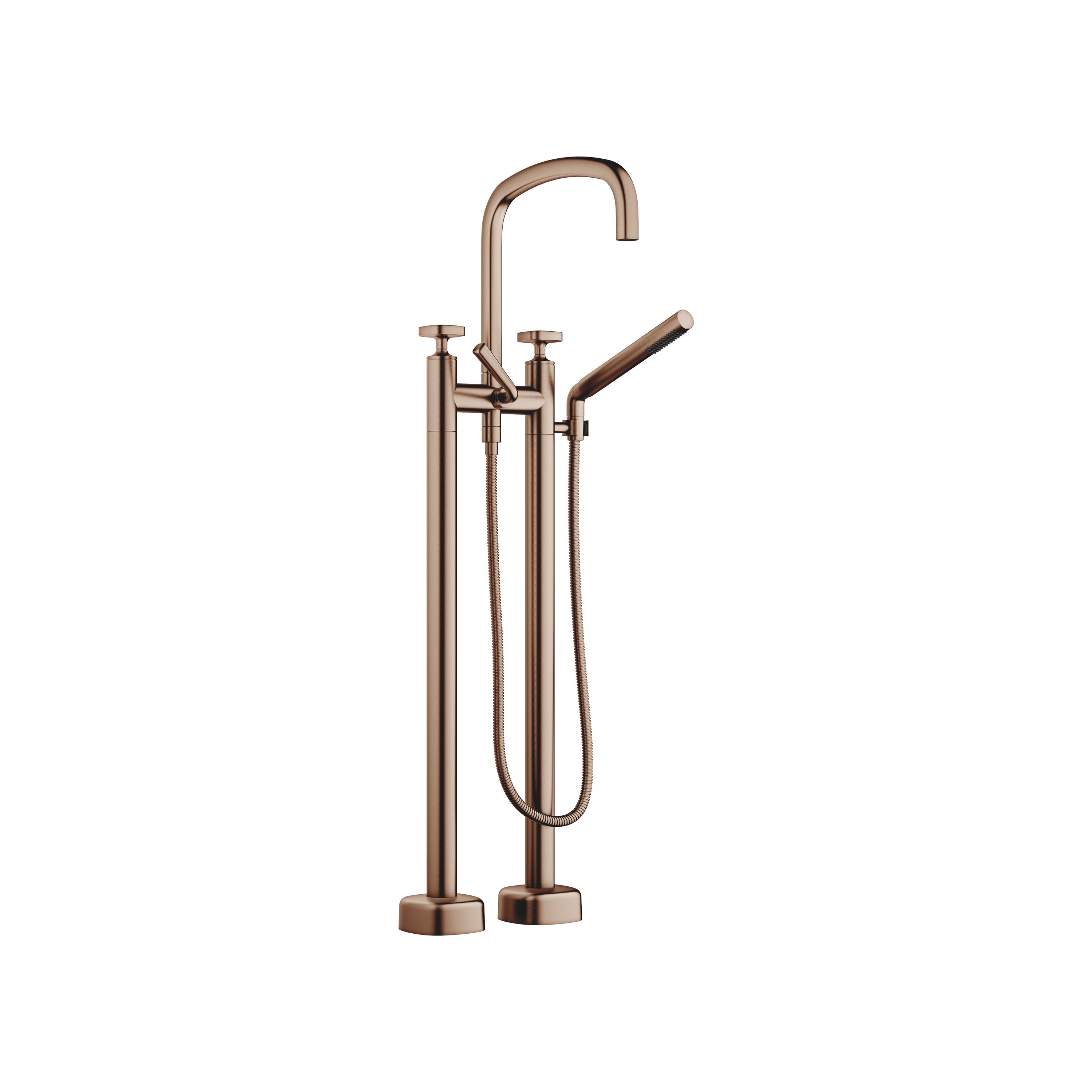 COYA TWO-HOLE BATH MIXER FOR FREESTANDING INSTALLATION WITH HAND SHOWER ...