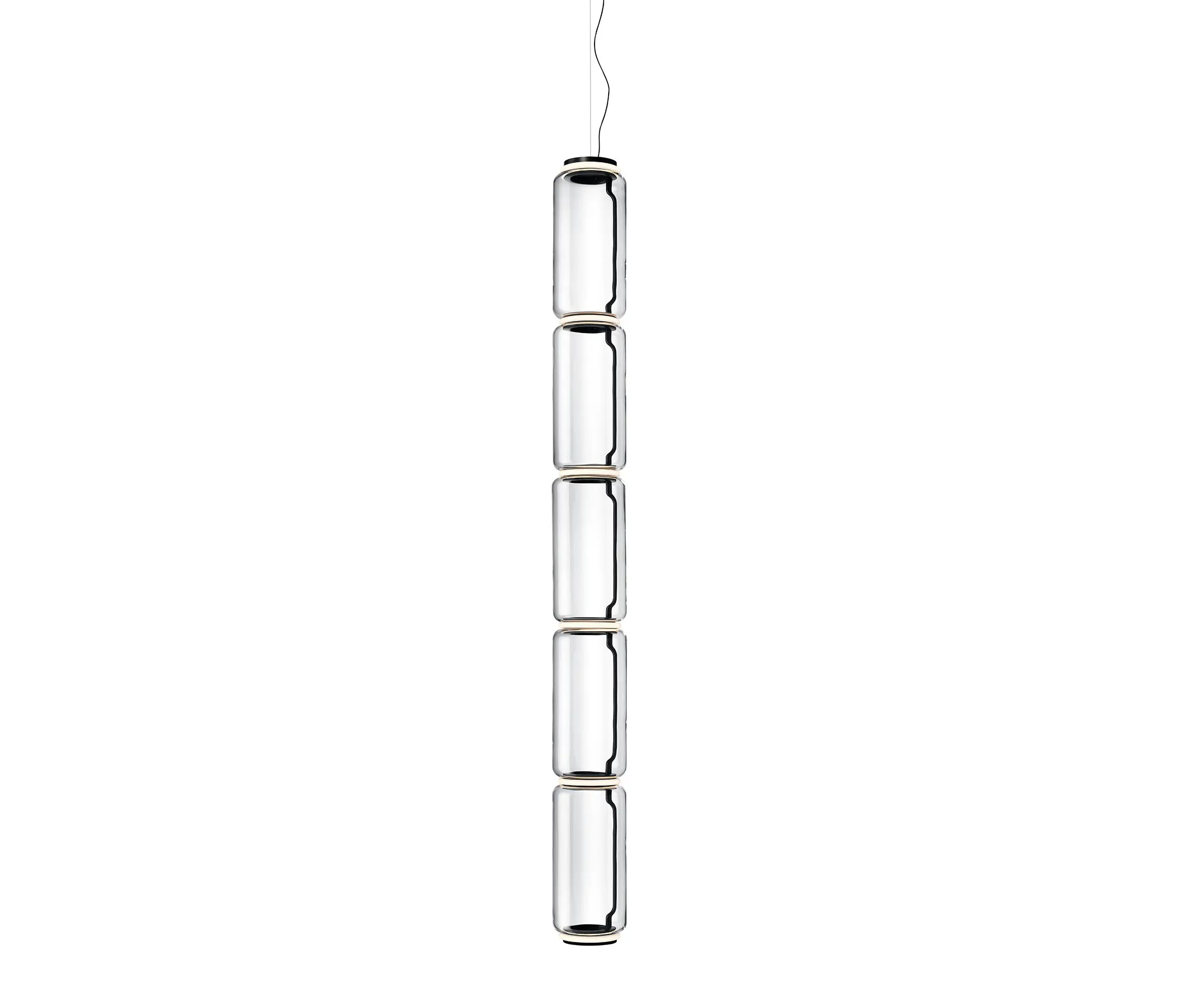 NOCTAMBULE SUSPENSION 5 HIGH CYLINDER - Suspended lights from Flos ...