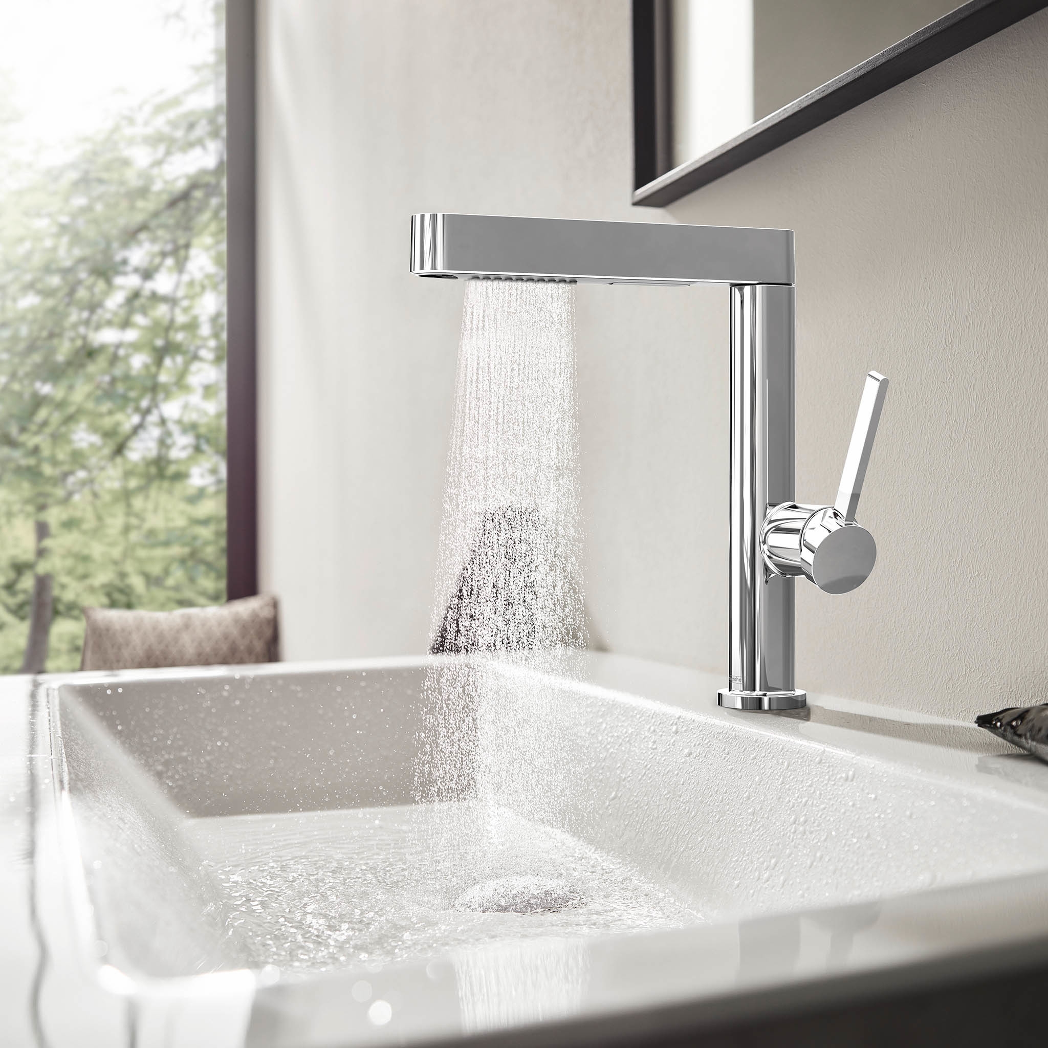HANSGROHE FINORIS SINGLE LEVER BASIN MIXER 260 FOR WASHBOWLS WITH PUSH ...