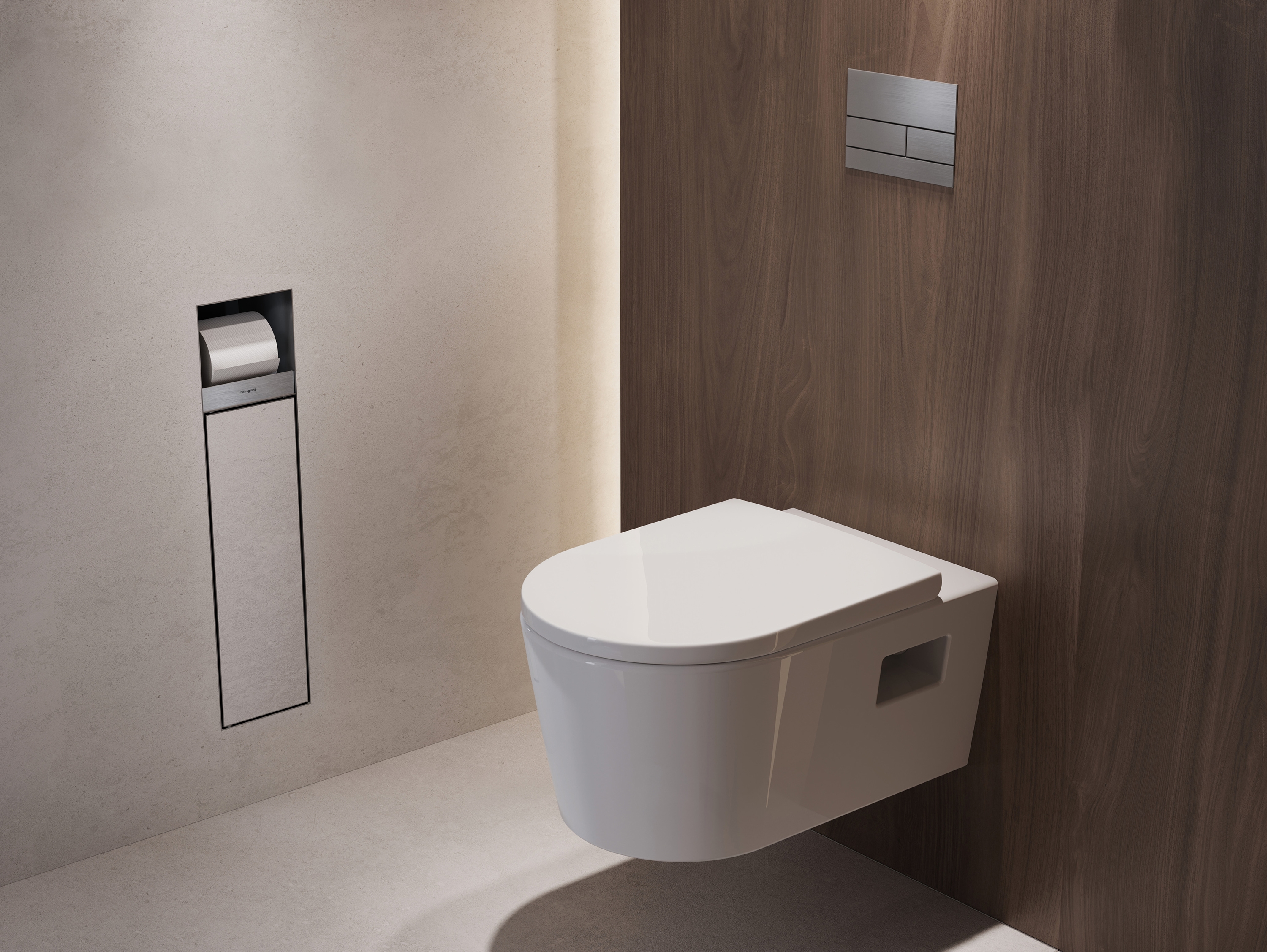 HANSGROHE XTRASTORIS INDIVIDUAL WALL NICHE MATT WHITE WITH DESIGN FRAME ...