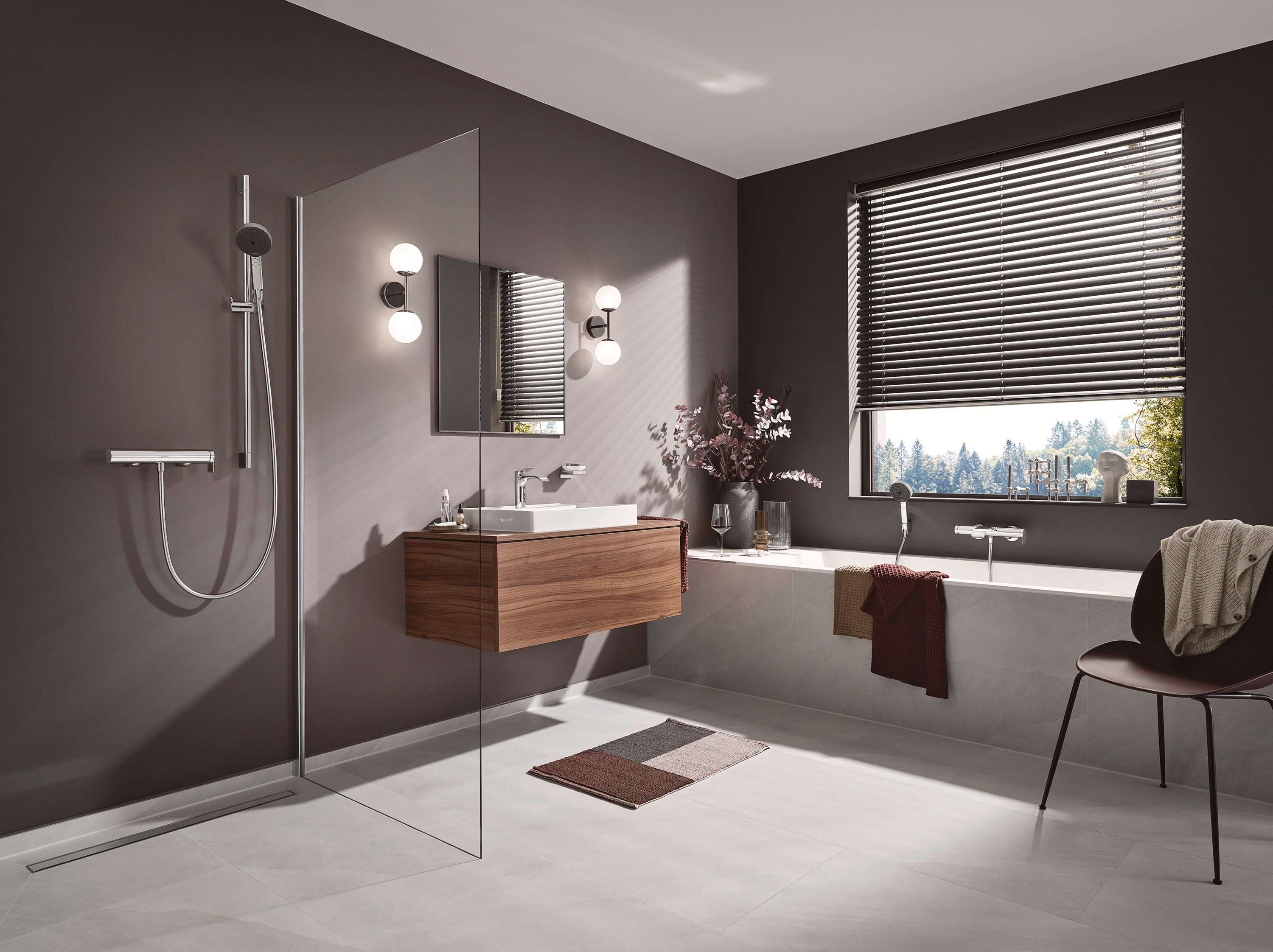 HANSGROHE RAINDRAIN MATCH FINISH SET SHOWER DRAIN 90 CM WITH HEIGHT ...