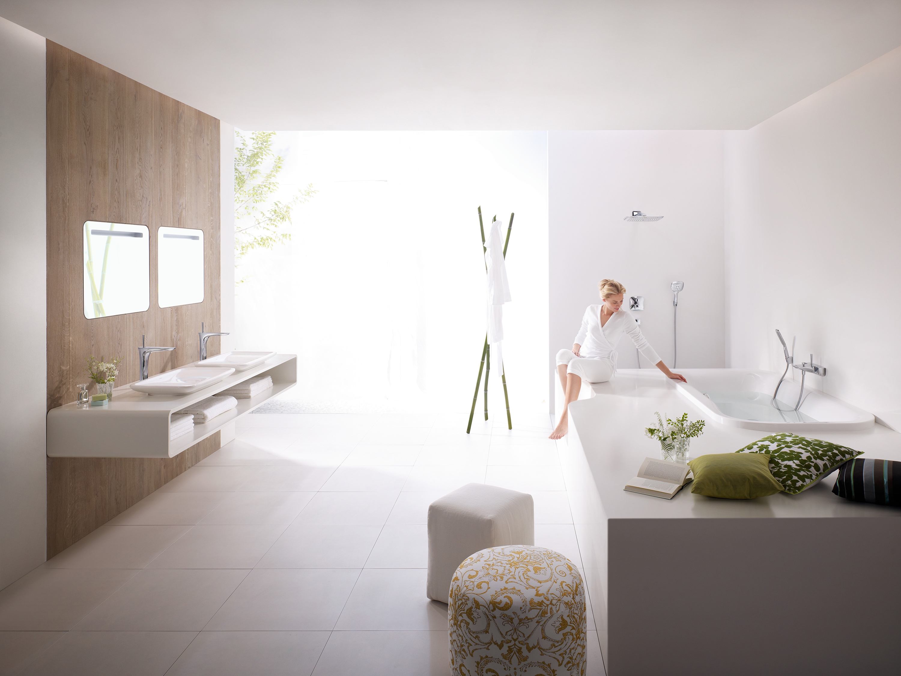HANSGROHE FIXFIT E WALL OUTLET WITH NON-RETURN VALVE AND PIVOT JOINT ...