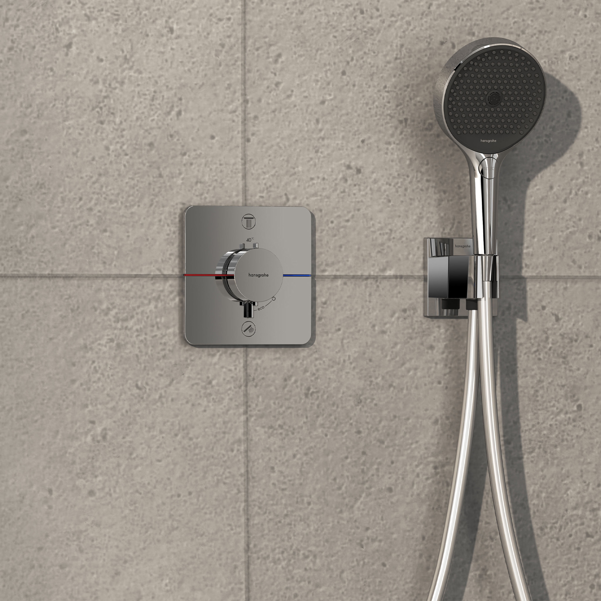 HANSGROHE SHOWERSELECT THERMOSTATIC MIXER HIGHFLOW FOR CONCEALED ...