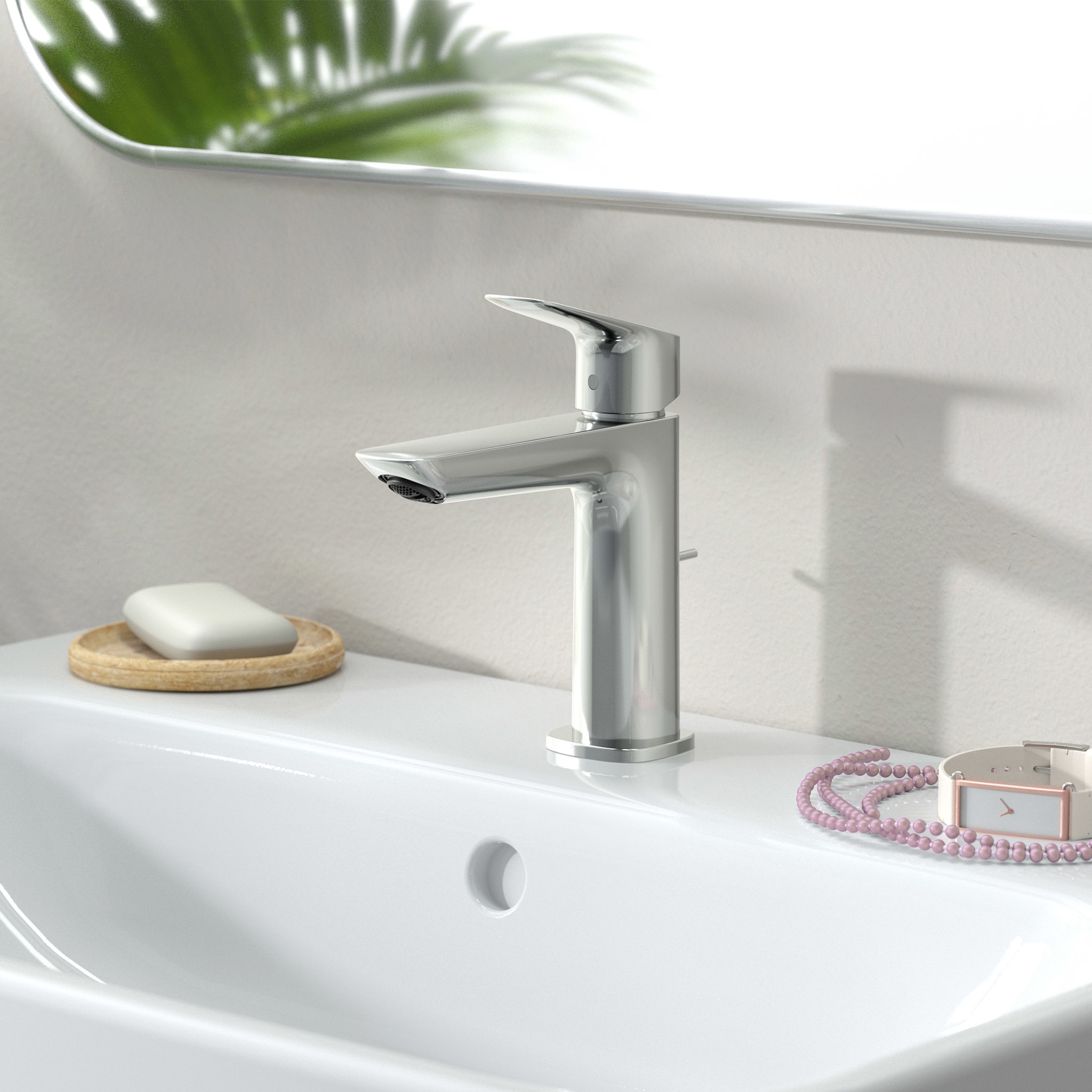 HANSGROHE LOGIS MEZCLADOR MONOMANDO DE LAVABO 190 CON VACIADOR ...