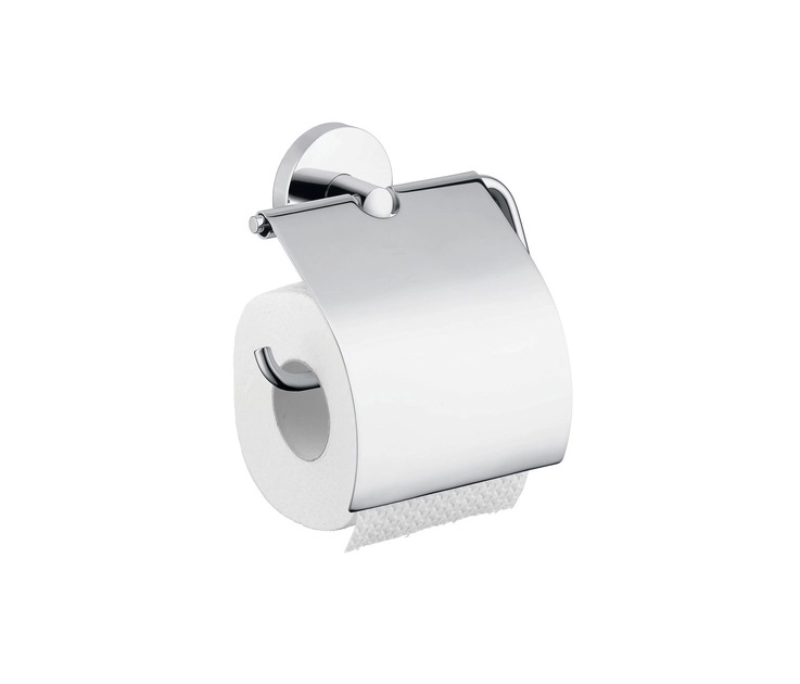 HANSGROHE LOGIS ROLL HOLDER WITH COVER - Paper roll holders from Hansgrohe | Architonic