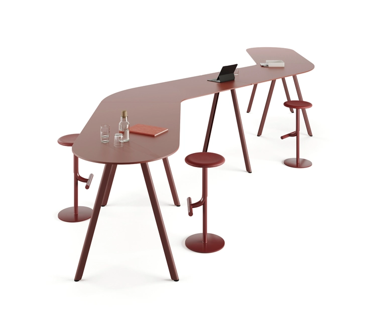 SLIDE CONNECT FLEXIBLE CONFERENCE TABLE SYSTEM AT STANDING HEIGHT ...