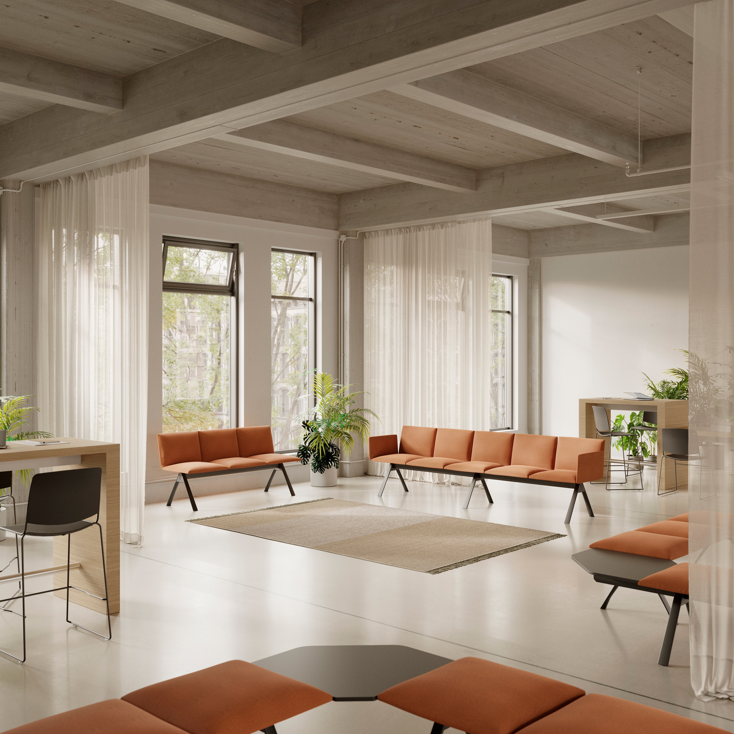 SLAM SOFT BEAM 5 SEATERS - Benches from Sellex | Architonic