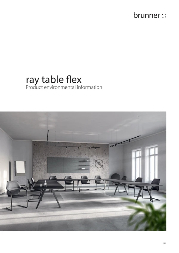 RAY TABLE FLEX 9801 – a fine Contract tables by the hands o’ Brunner ...