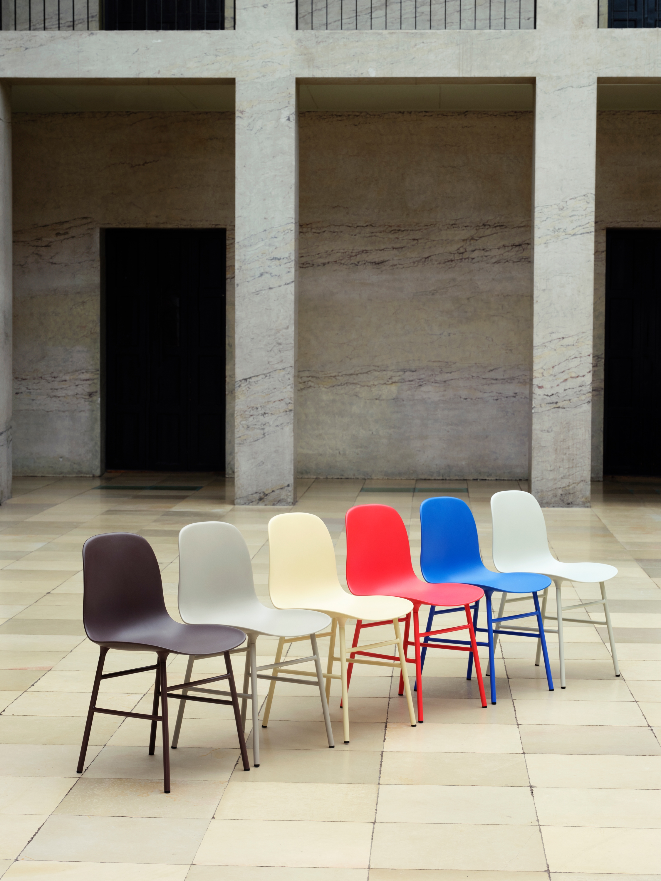 FORM CHAIR SWIVEL 5W GAS LIFT ALU BROWN – Sillas de Normann Copenhagen ...