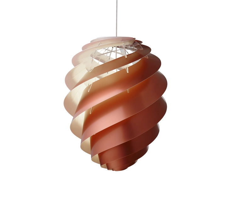 SWIRL SWIRL 2 L COPPER - Suspended lights from LE KLINT | Architonic