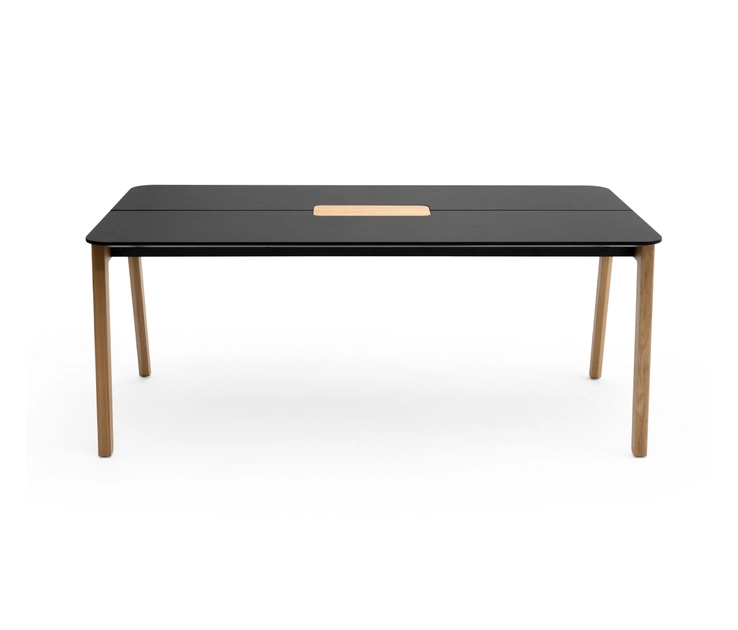 KNEKK WOOD TABLE W/ CENTREPIECE - Contract tables from Fora Form ...