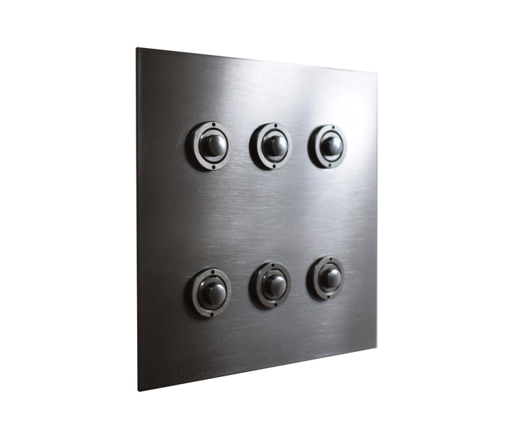 SIX GANG ANTIQUE BRONZE BUTTON DIMMER - Push-button switches from Forbes & Lomax | Architonic
