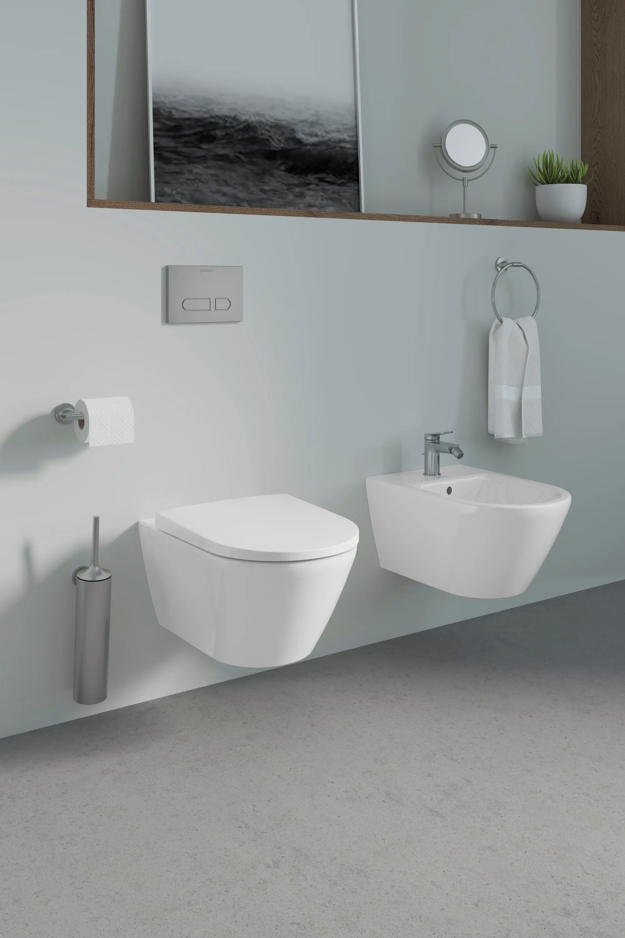D-NEO WAND WC COMPACT DURAVIT RIMLESS - WC from DURAVIT | Architonic