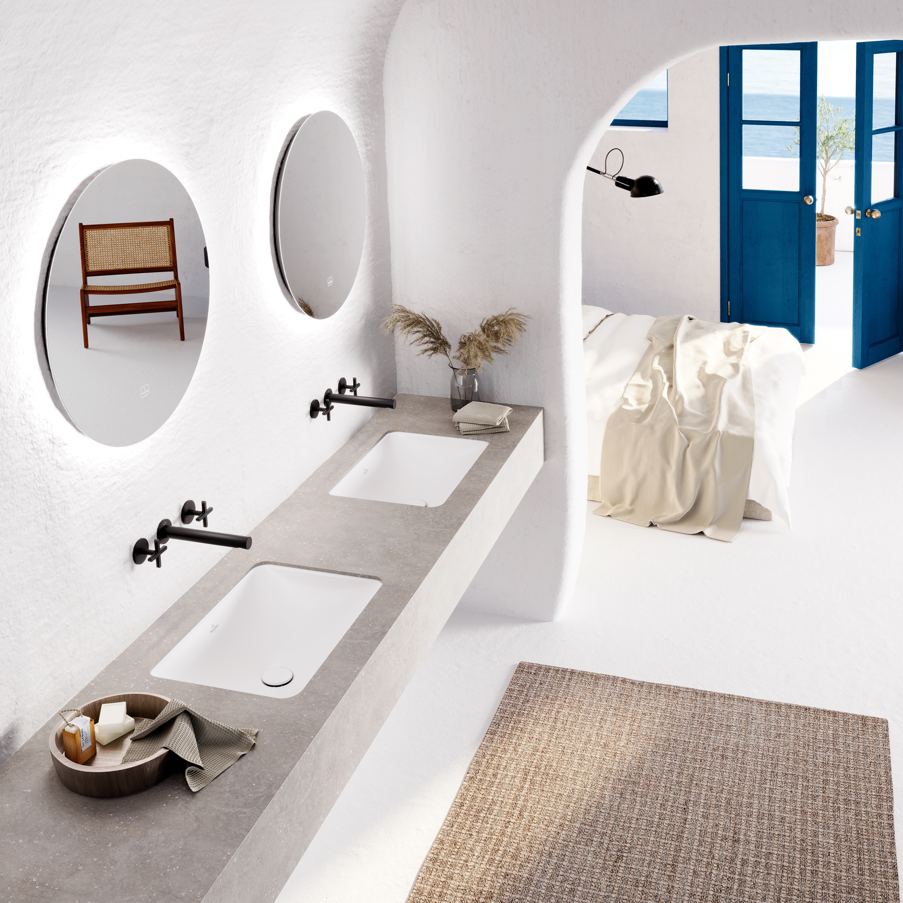 LOOP & FRIENDS BUILT-IN WASHBASIN - Wash basins from Villeroy & Boch ...
