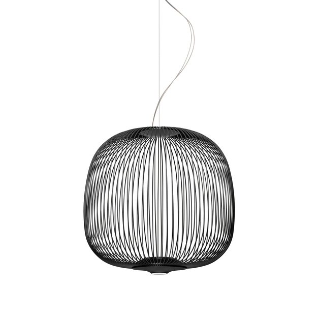 SPOKES 2 MIDI SUSPENSION BLACK - Suspended lights from Foscarini ...