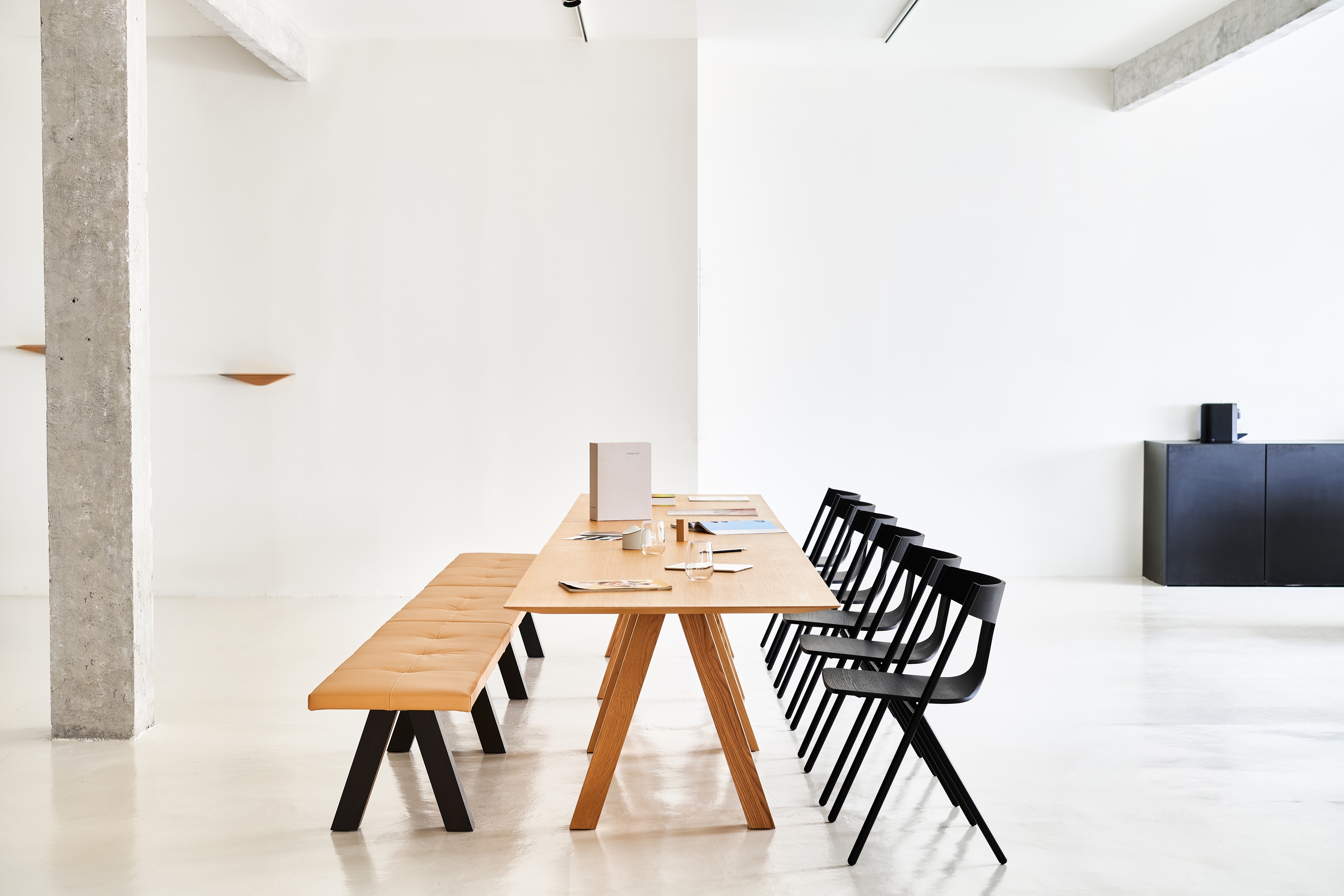 TRESTLE TABLE 480X120 - Dining tables from viccarbe | Architonic